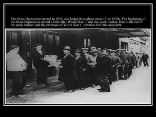 The Great Depression Power Point | PPT