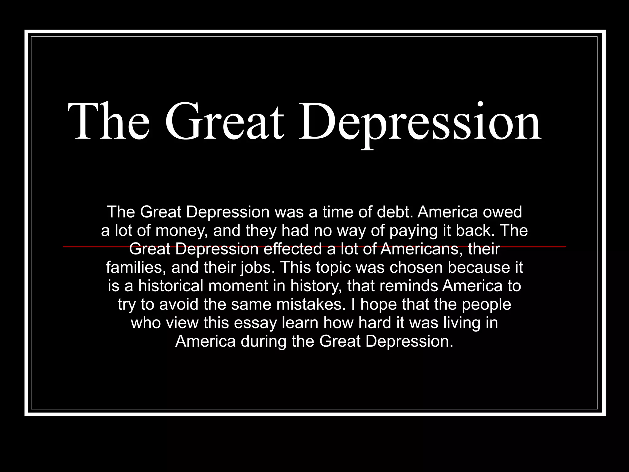 The Great Depression Power Point[1] | PPT