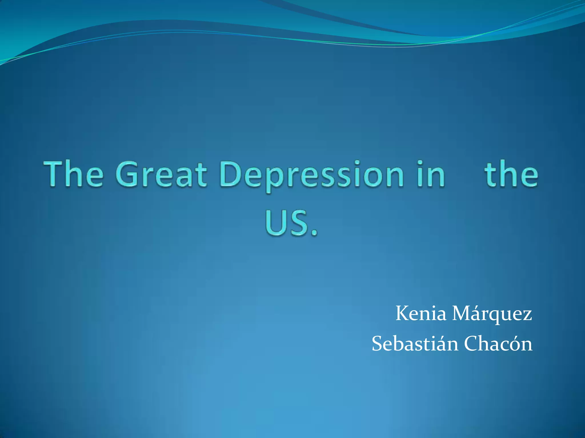 PPT - The Great Depression USA - IIA2 | PPTX
