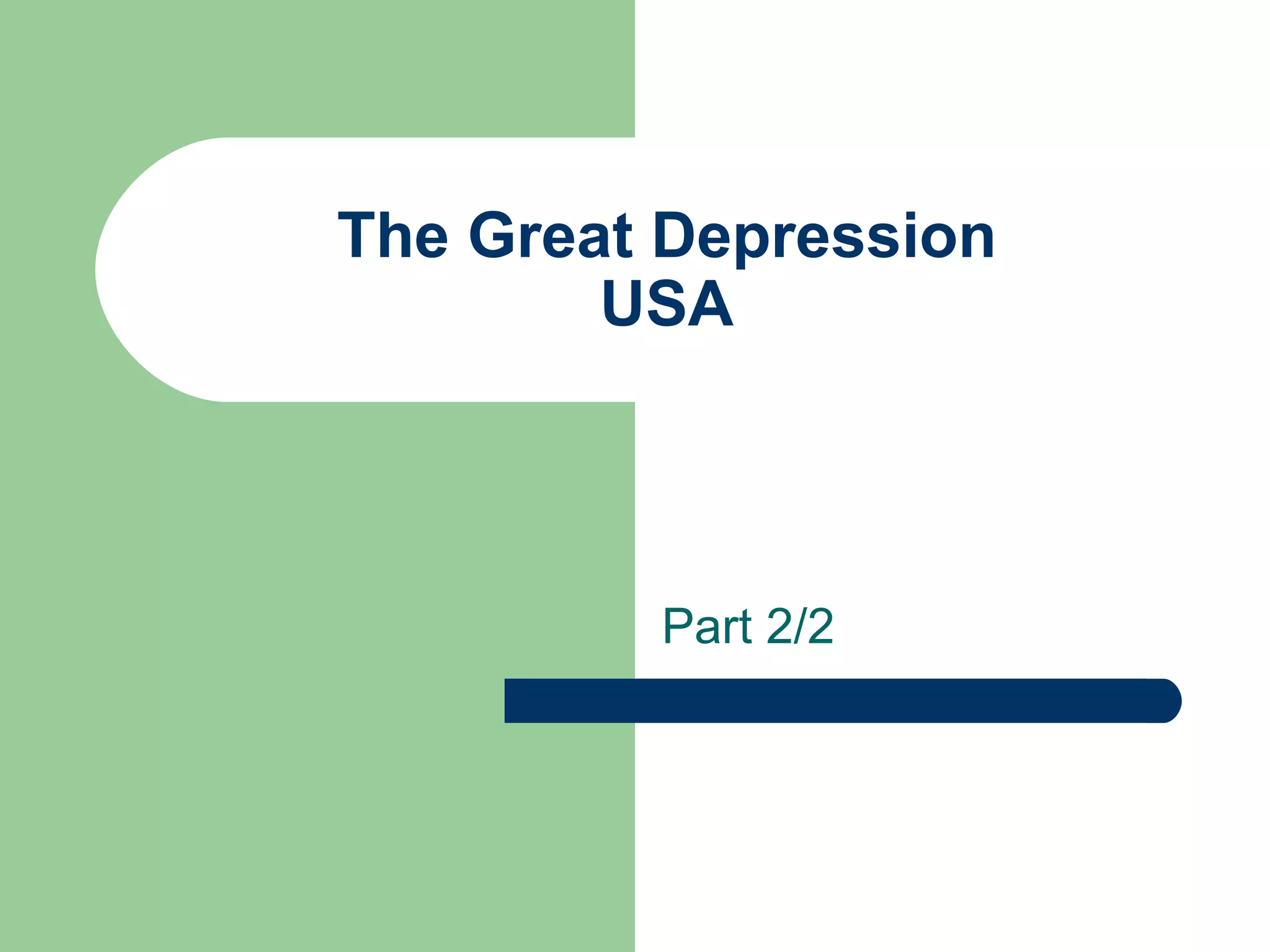 PPT - The Great Depression - IIA2 | PPT