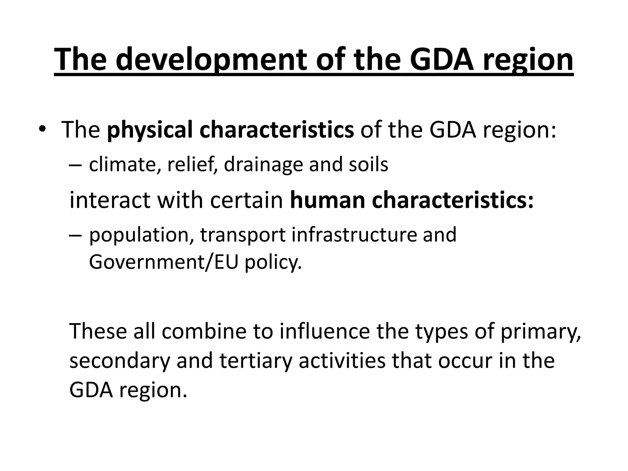 The Greater Dublin Area (GDA region) | PPTX