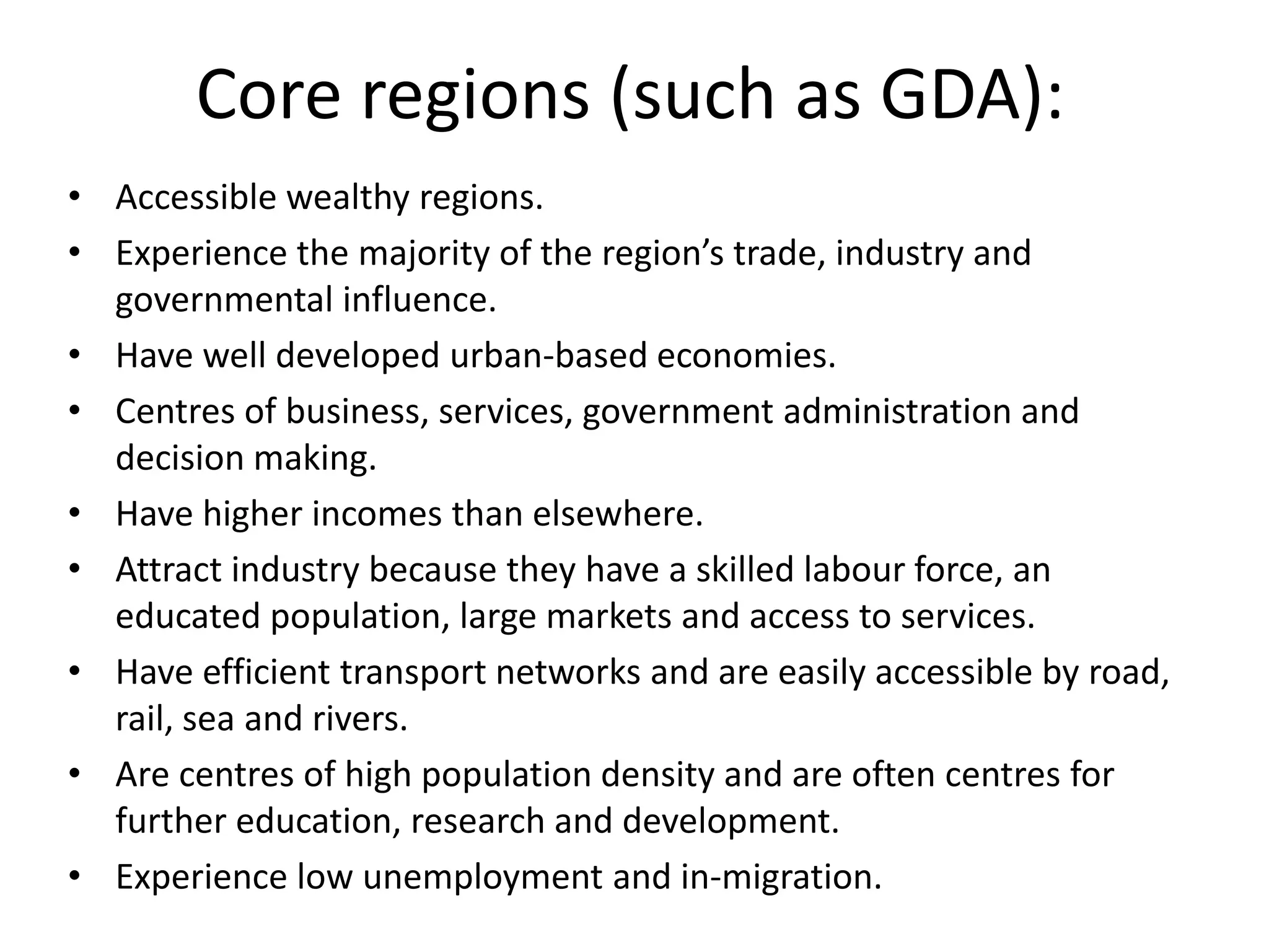 The Greater Dublin Area (GDA region) | PPTX