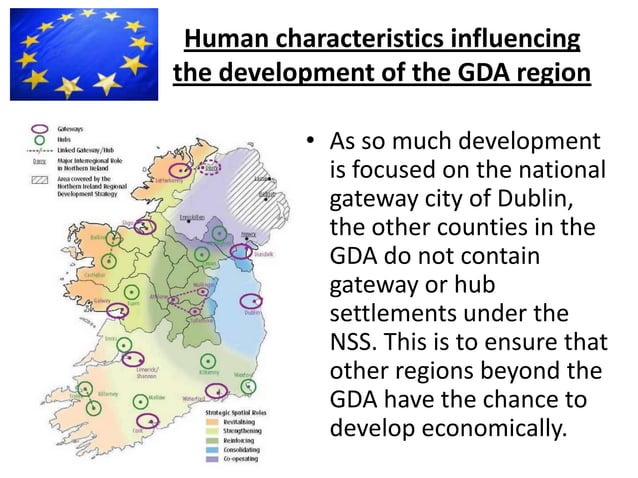 The Greater Dublin Area (GDA region)
