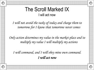 The Greatest Salesman by OG MANDINO | PPT