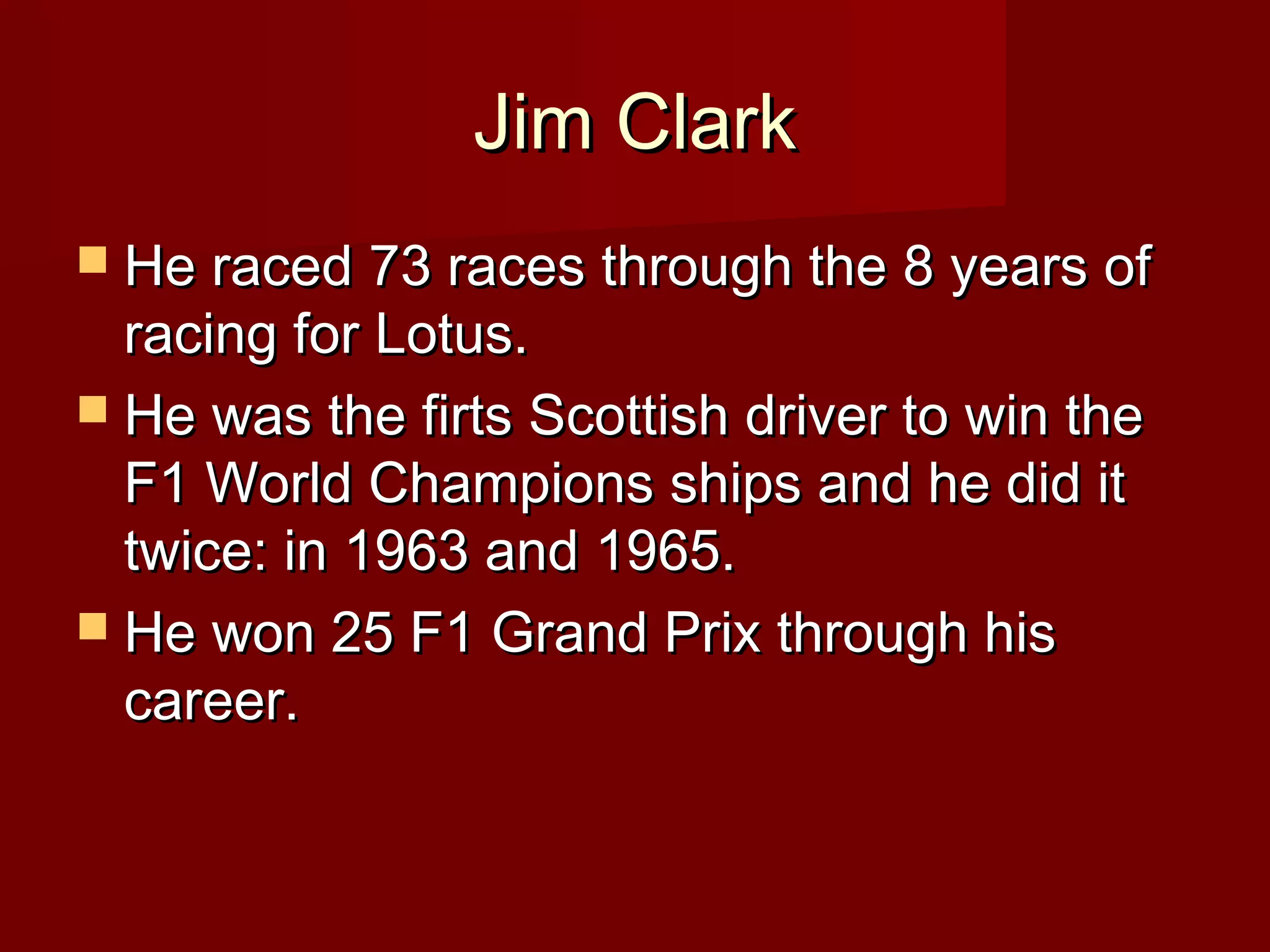 The greatest scottish f1 drivers | PPT