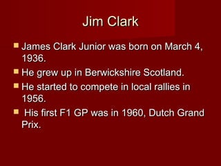 The greatest scottish f1 drivers | PPT