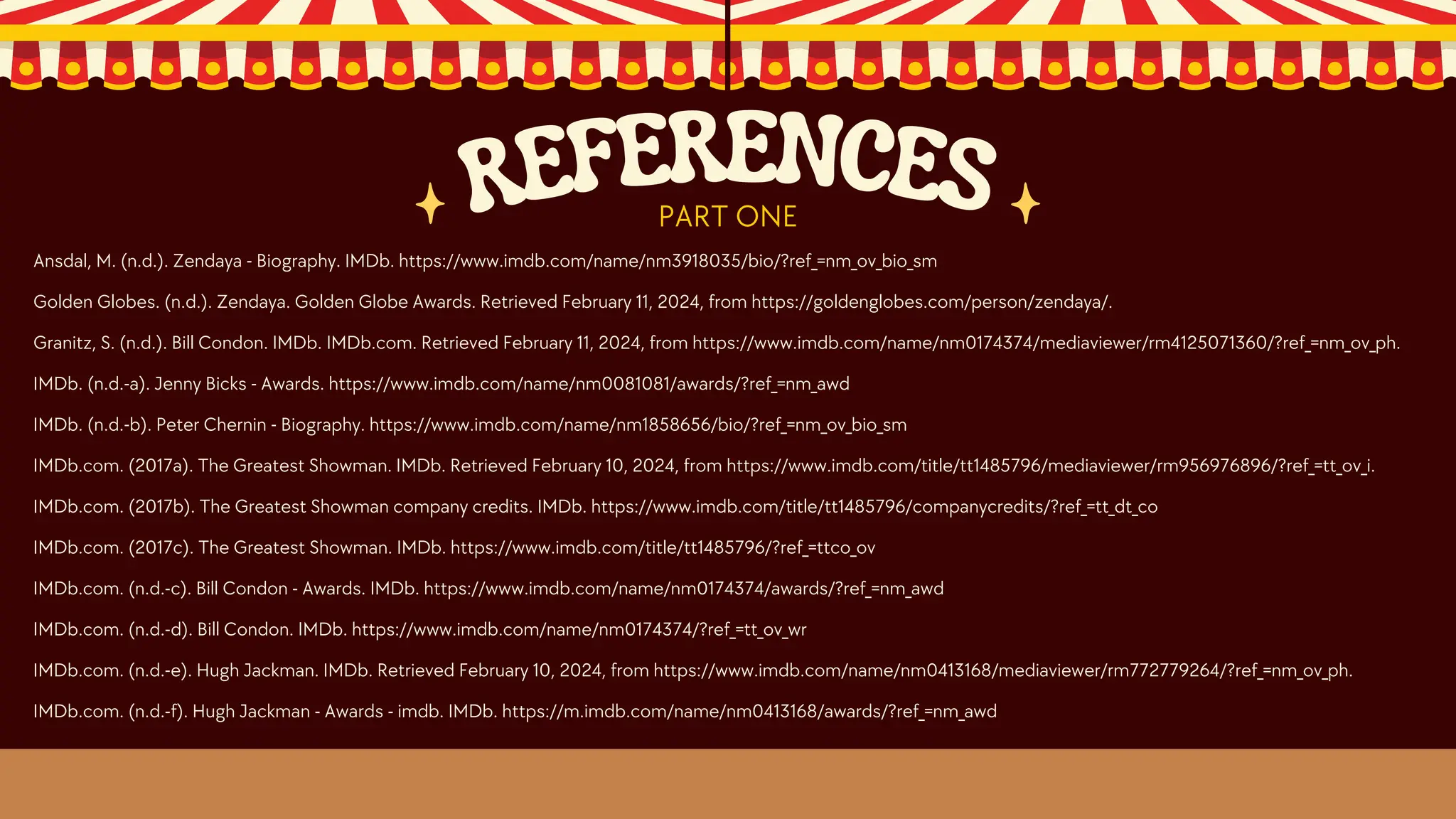 The Greatest Showman - Project Summary Slideshow | PDF