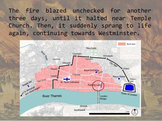 The Great fire of London - 1666