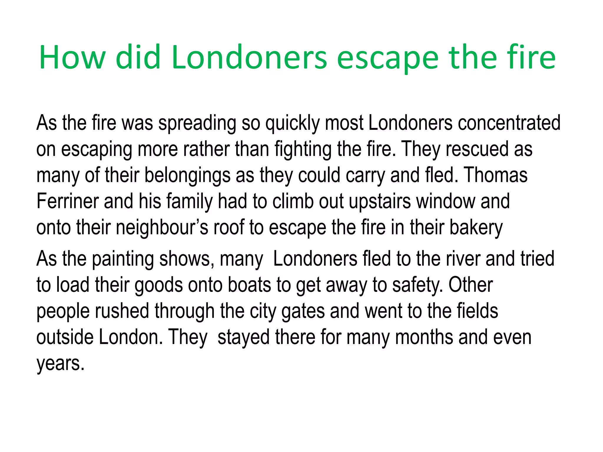 The great fire of london | PPTX