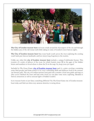 Treasure Hunt in London | PDF