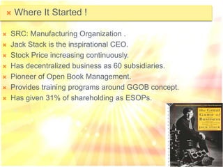 The Great Game of Business | PPTX
