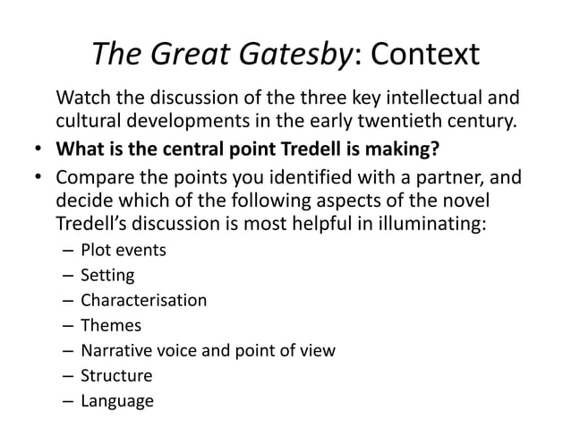 The Great Gatsby - context | PPT