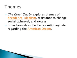 The Great Gatsby Notes | PPTX