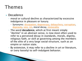 The Great Gatsby Notes | PPTX