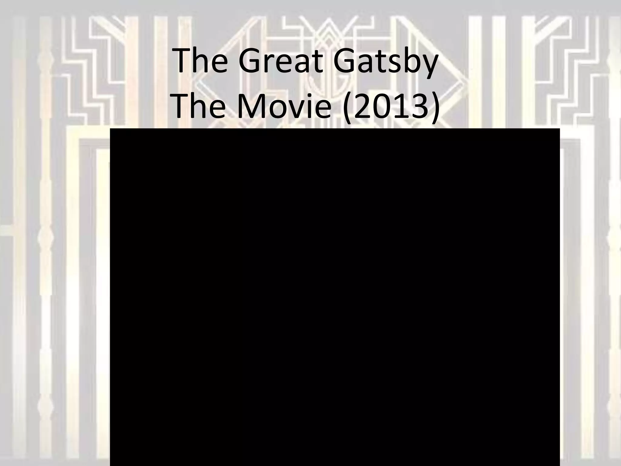 The great gatsby | PPTX