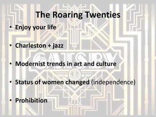 The great gatsby | PPTX