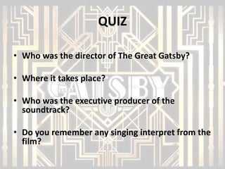 The great gatsby | PPTX