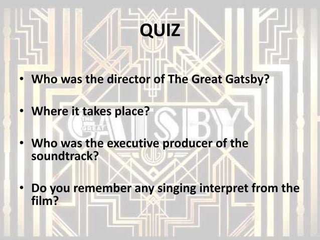 The great gatsby | PPTX