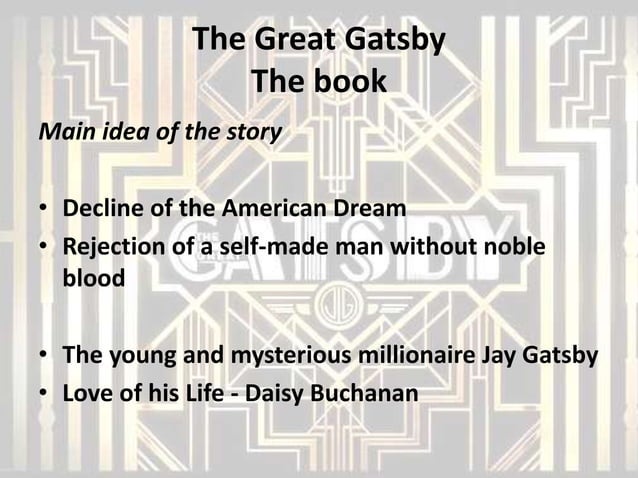 The great gatsby | PPTX