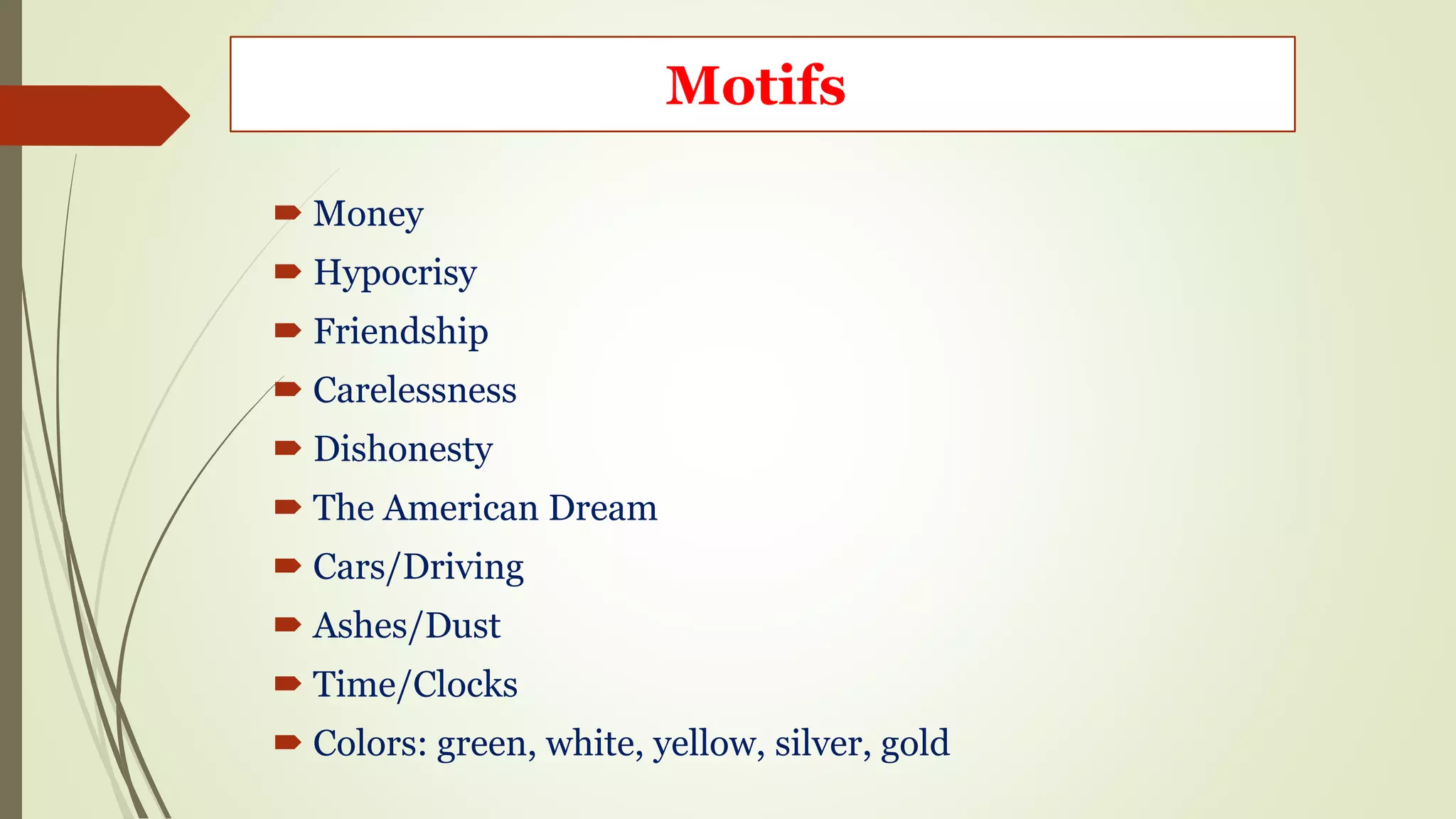 The great gatsby | PPTX