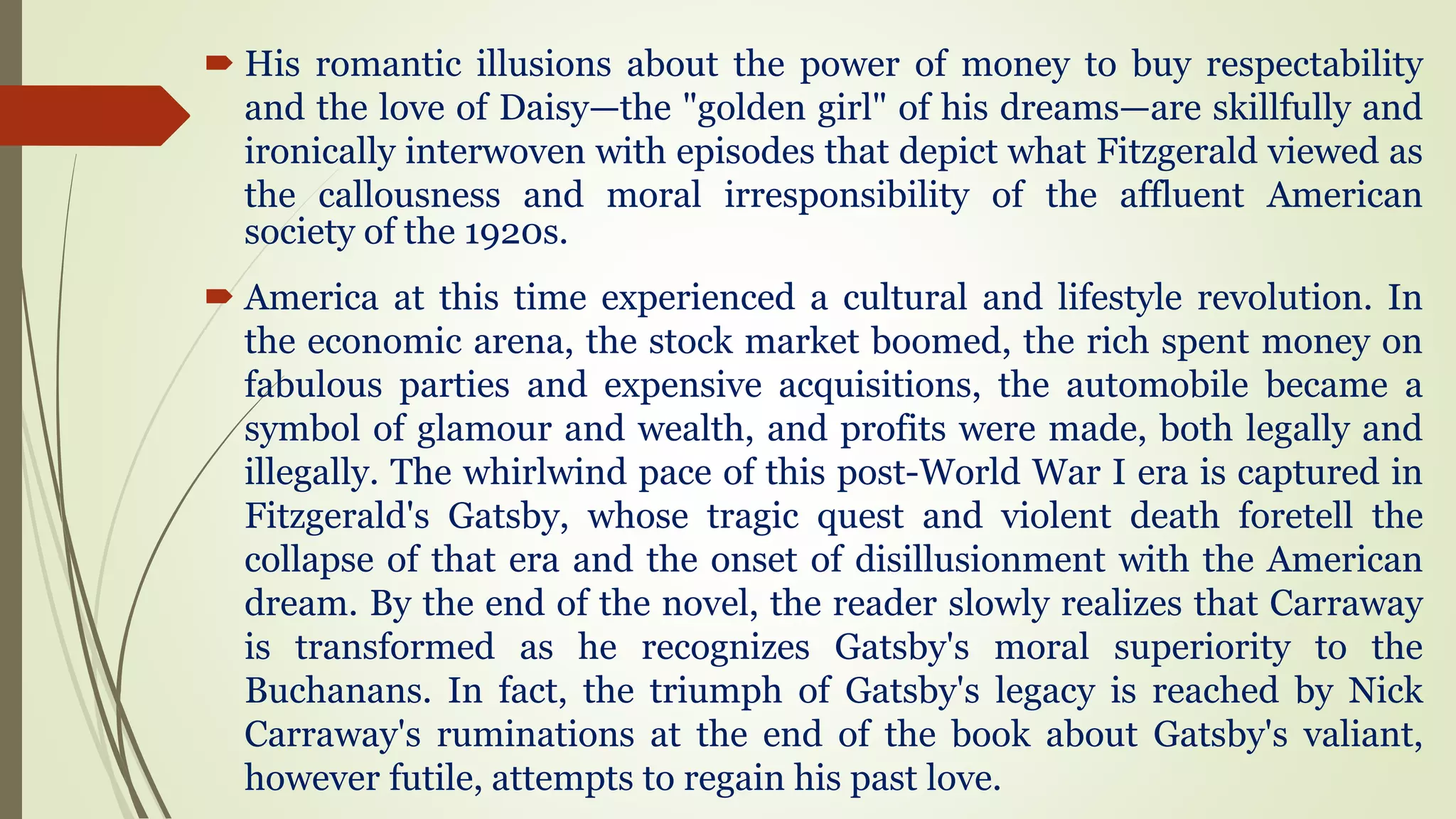 The great gatsby | PPTX