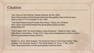 The Great Gatsby. | PPTX