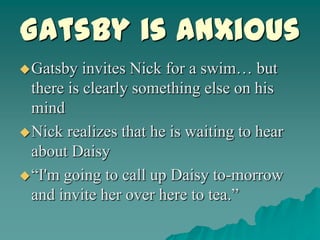 The great gatsby chapter 5 | PPTX
