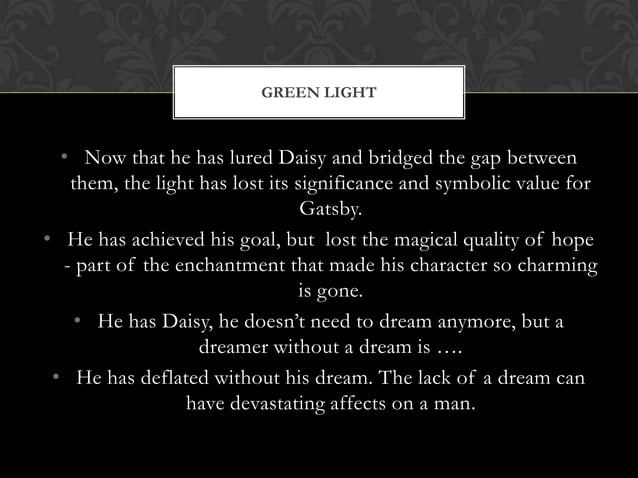 "The Great Gatsby" Chapter 5 | PPTX