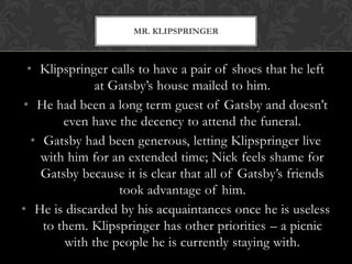 Klipspringer Great Gatsby