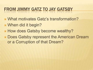 The great gatsby end of book review and ideas | PPTX