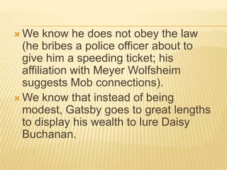 The great gatsby end of book review and ideas | PPTX