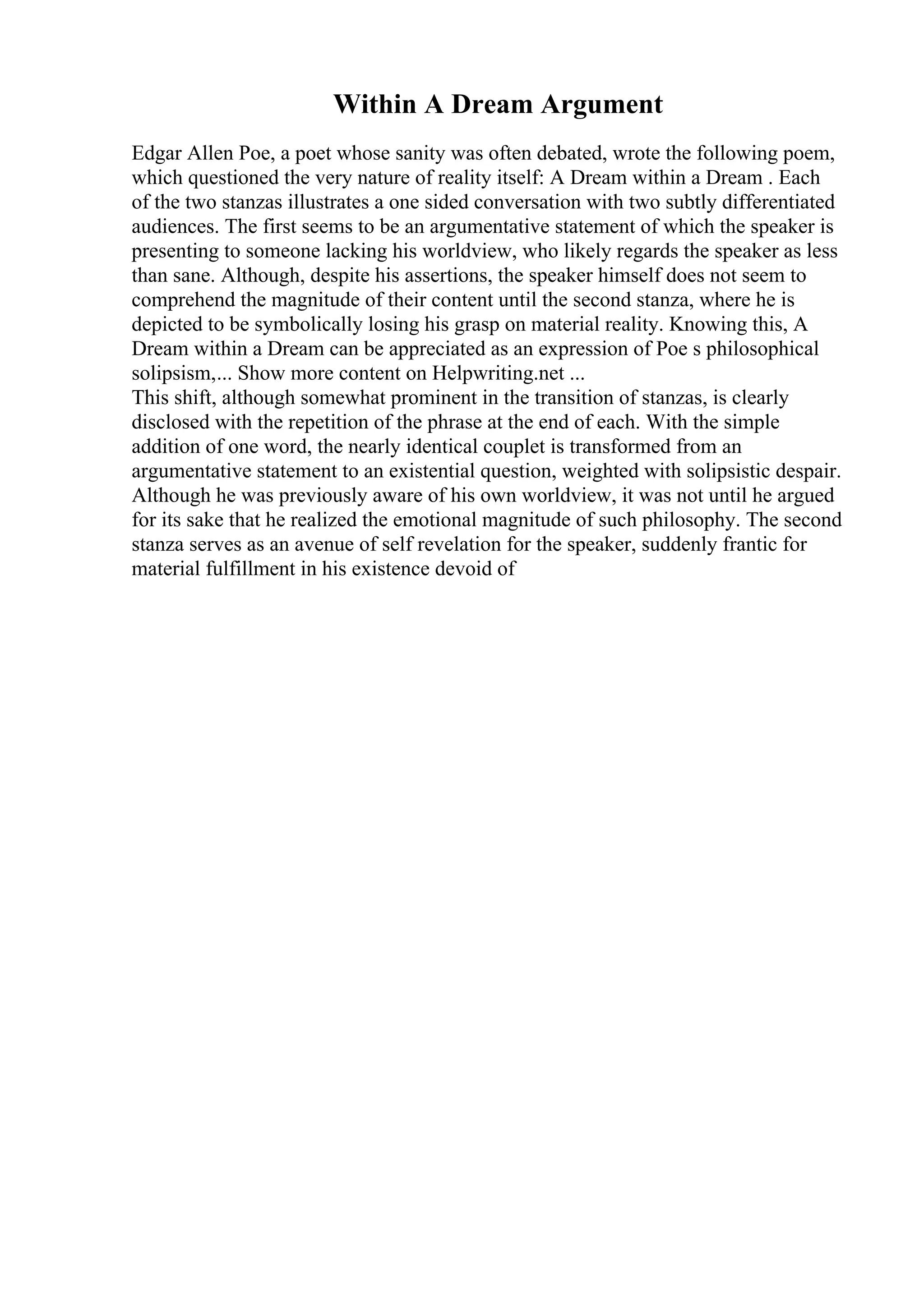 The Great Gatsby Essay The American Dream | PDF