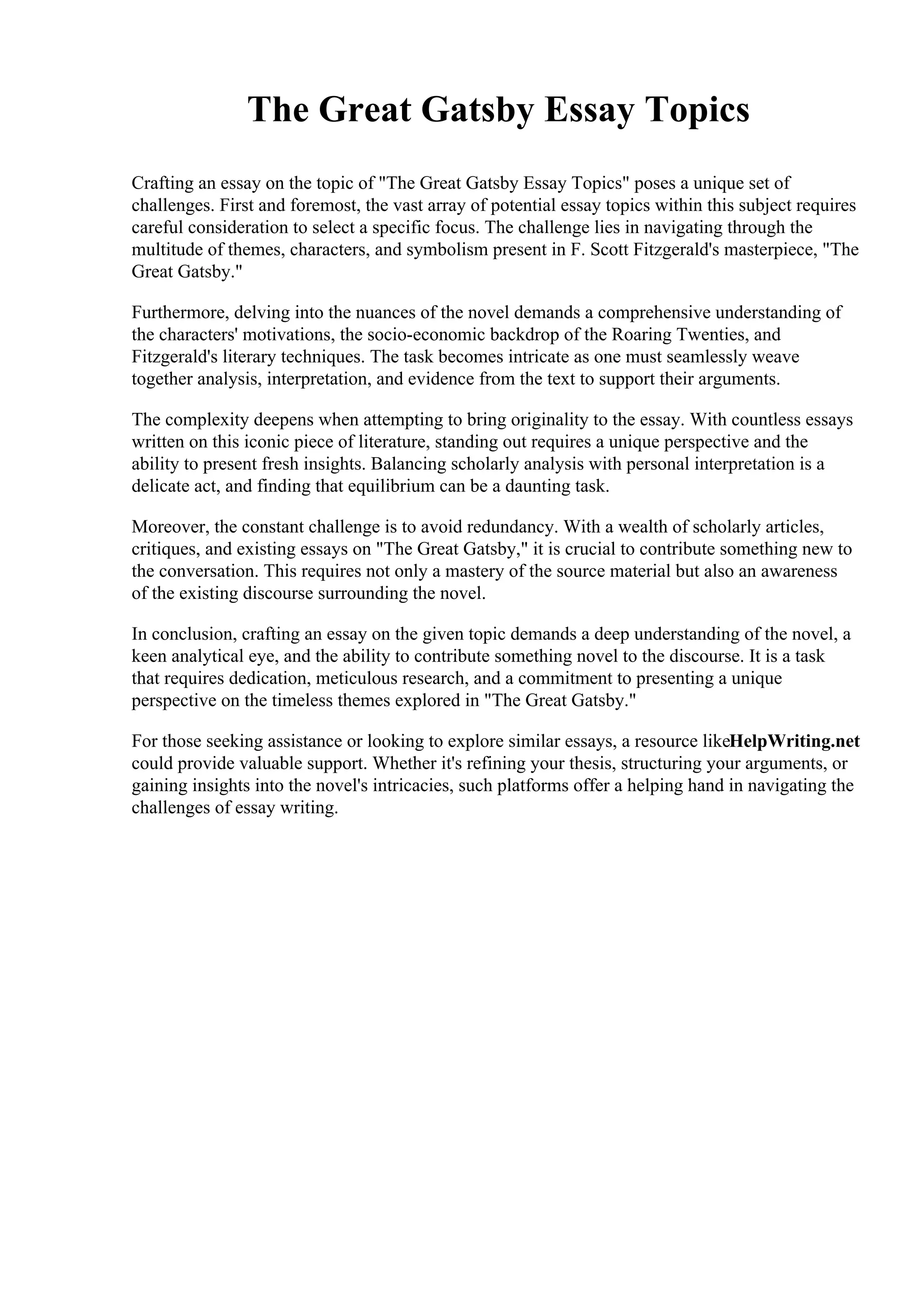 The Great Gatsby Essay Topics.pdf