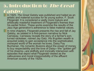 The Great Gatsby F Scott Fitzgerald Bio.ppt