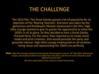 The great gatsby party - Digital Marketing Services | PPTX