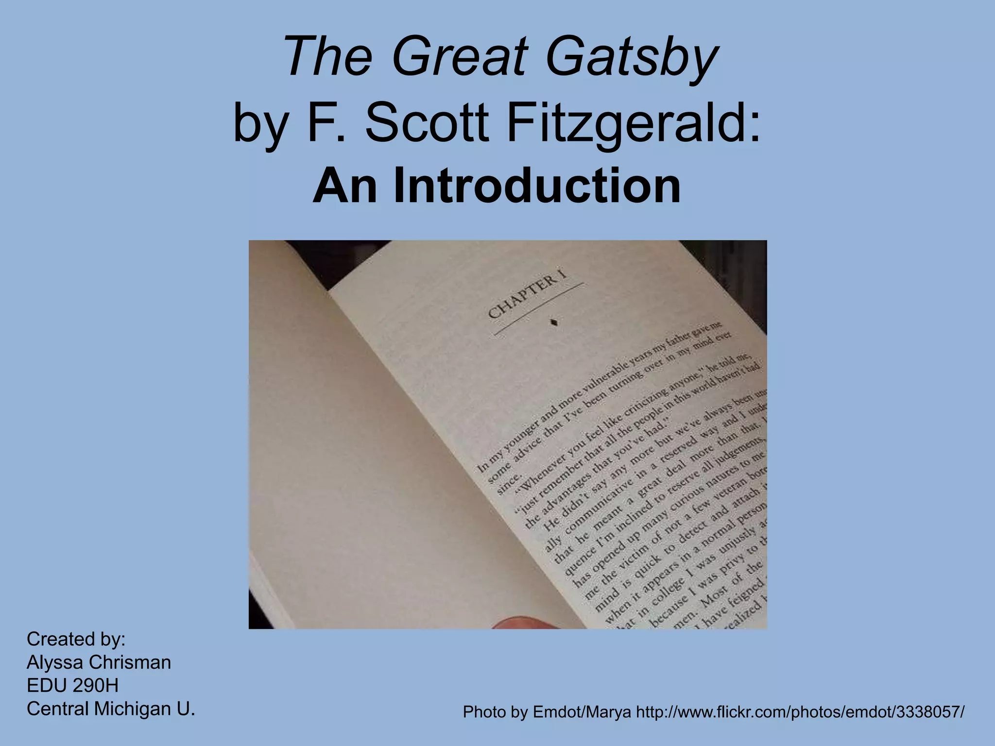 The Great Gatsby Powerpoint | PPTX