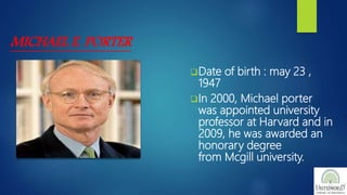 PORTERS COMPETITIVE THEORY | PPTX