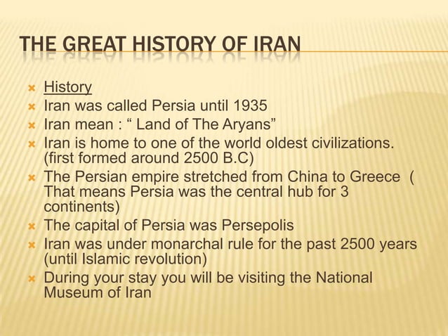 The great history of iran | PPTX