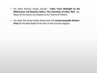 The Great Indian Novel | PPTX