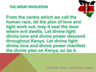 The great invocation | PPT