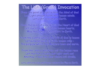 The great invocation | PPTX