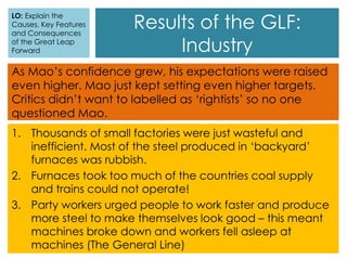 The Great Leap Forward | PPTX | Agriculture | Industries