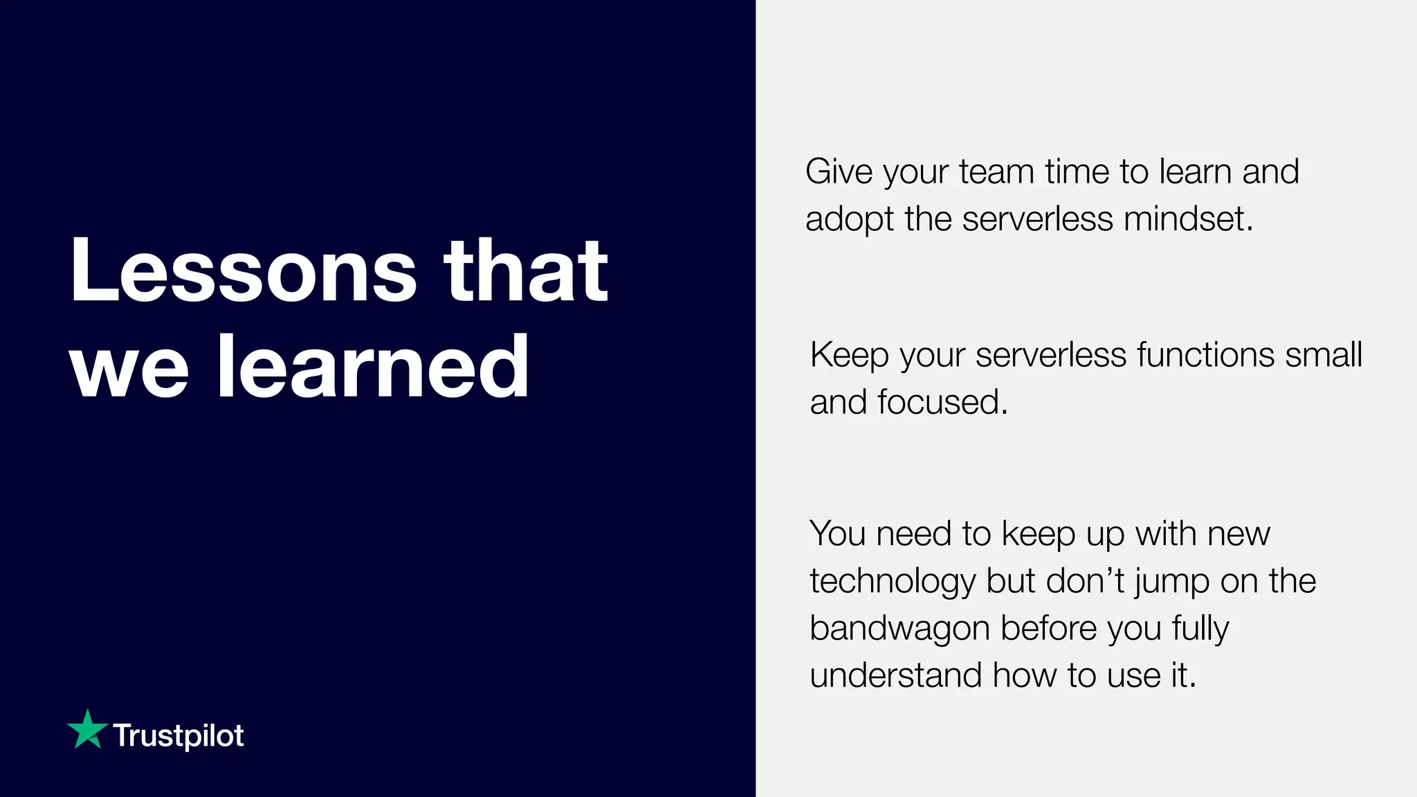 The great migration embracing serverless first | PPT