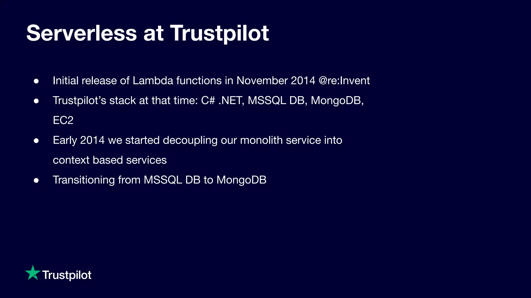 The great migration embracing serverless first | PPT