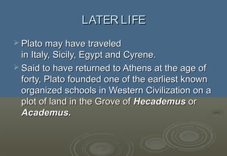 PLATO;The great philosopher & his contribution | PPT