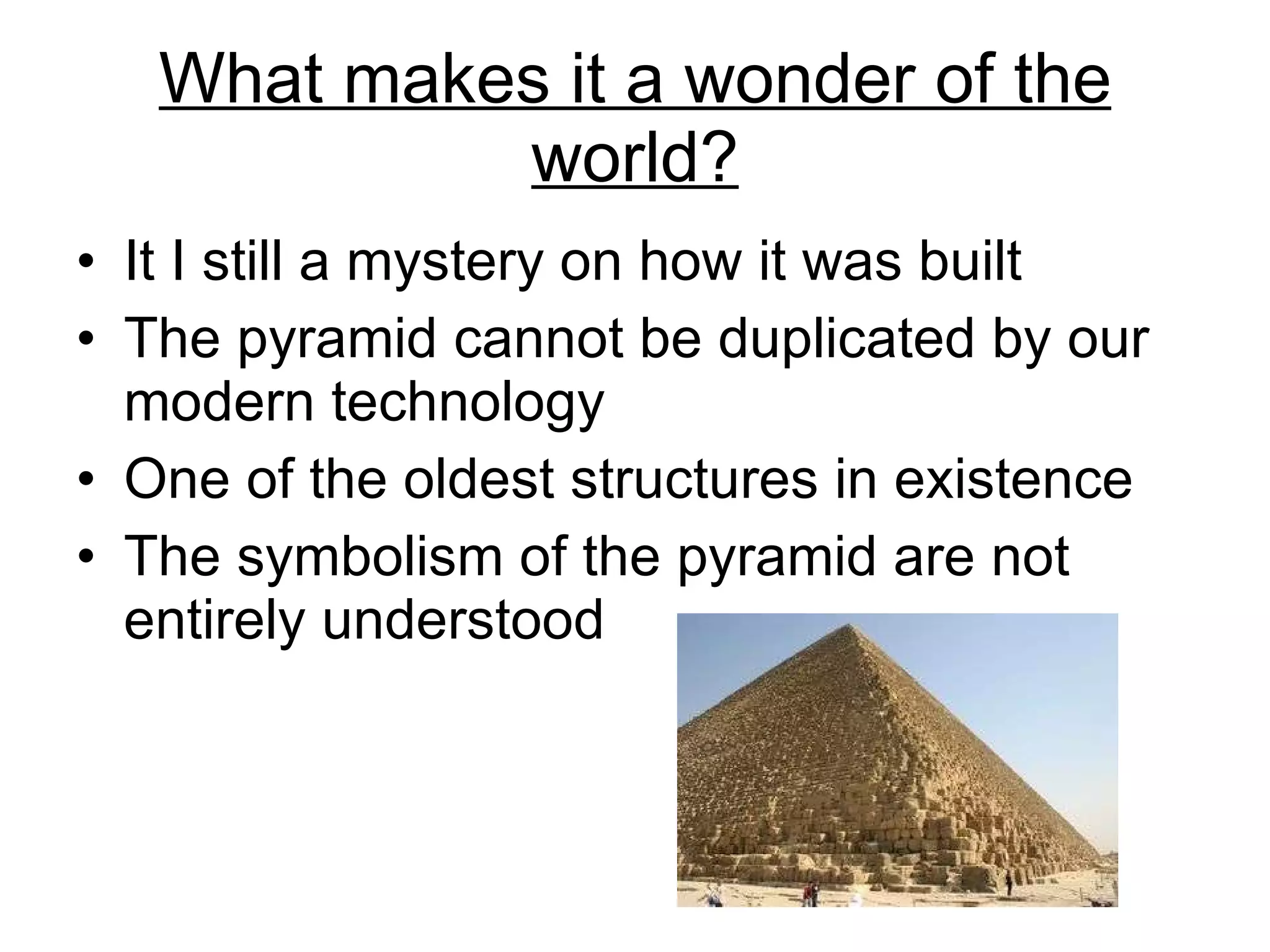 The Great Pyramid Of Giza | PPT