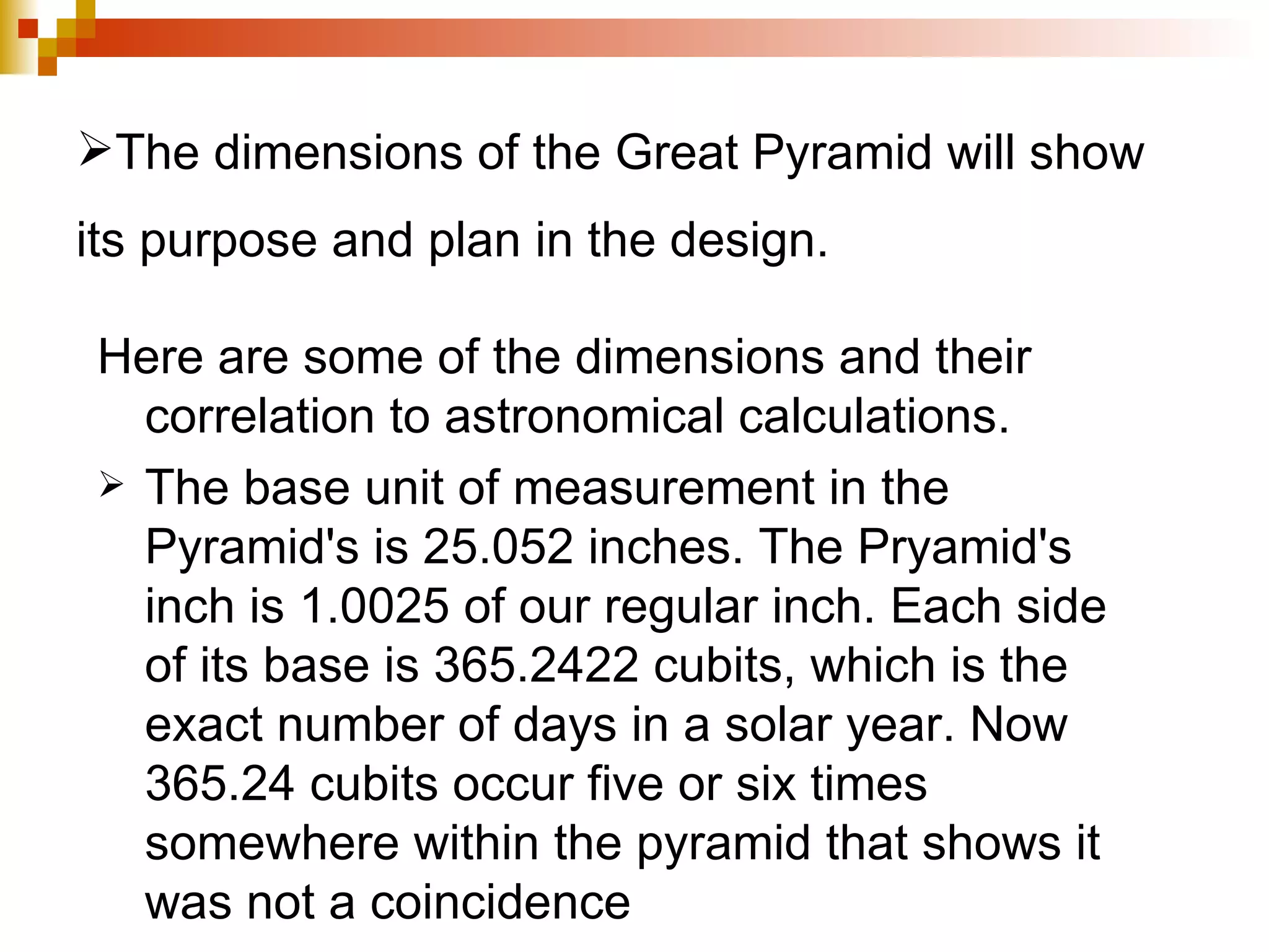 The Great Pyramid Of Giza | PPT