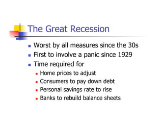 The Great Recession Is Over: What’s Next, and What Does It Mean for ...