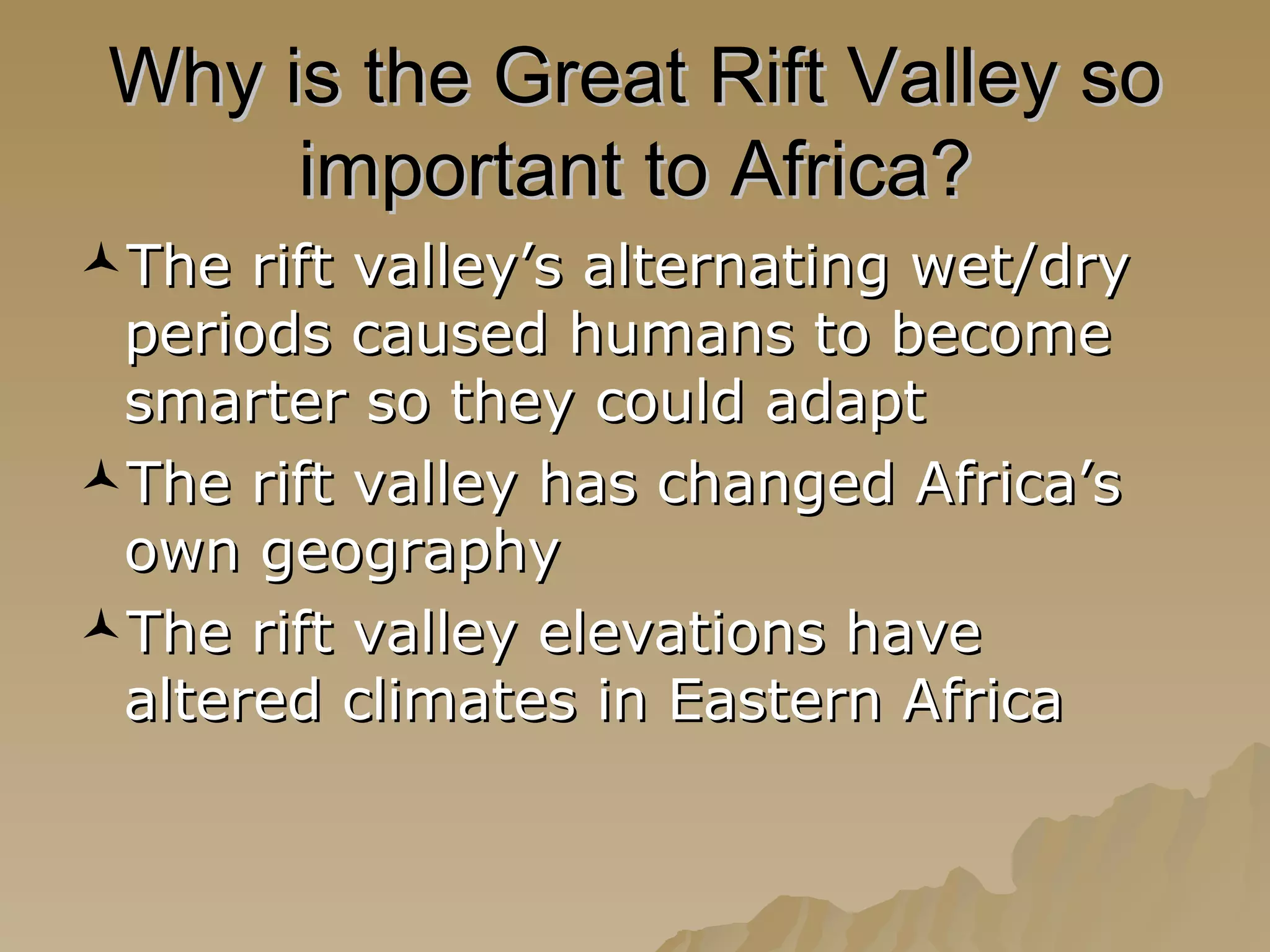 The Great Rift Valley | PPT