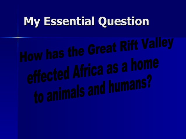 The Great Rift Valley | PPT | Geography | Science